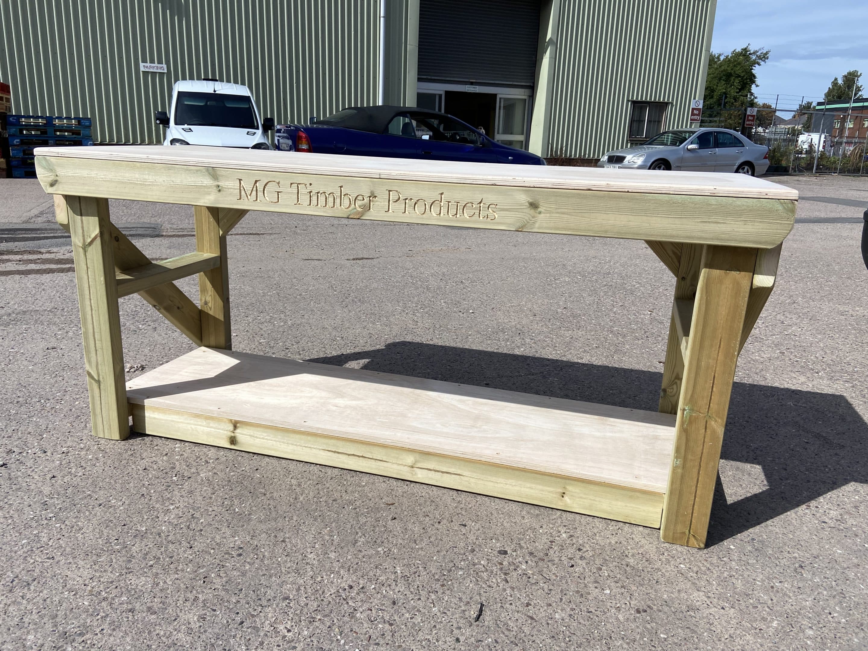 Heavy Duty Wooden Workbench | Hardwood Ply Top